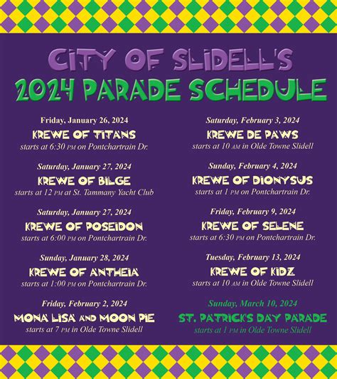 Slidell Parade Schedule 2024 Cleo Mellie