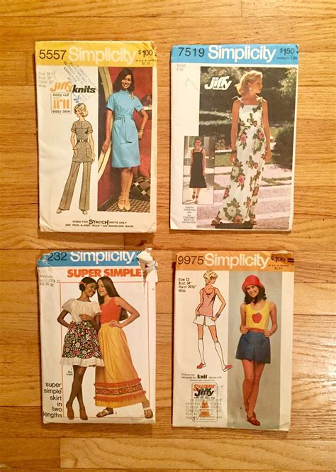 Vintage Sewing Patterns McCalls Simplicity Kwik Sew Butterick 60s