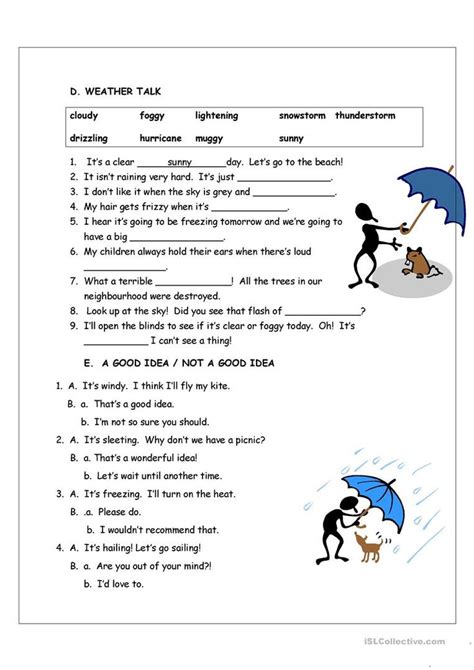 The Weather And The Seasons English Esl Worksheets For Distance