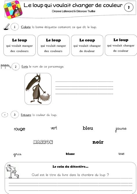 Le Loup Qui Voulait Changer De Couleur Artofit