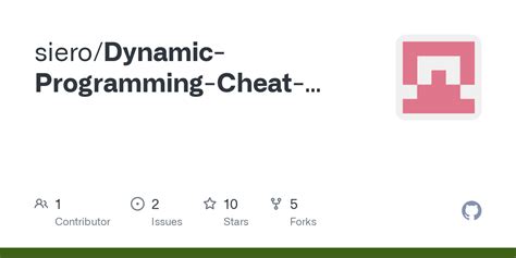github siero dynamic programming cheat sheet