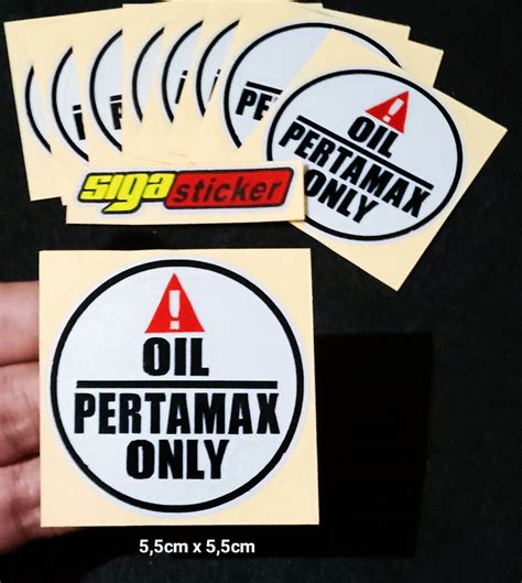 Sticker Cutting PERTAMAX ONLY Stiker Asesories Motor Lazada Indonesia