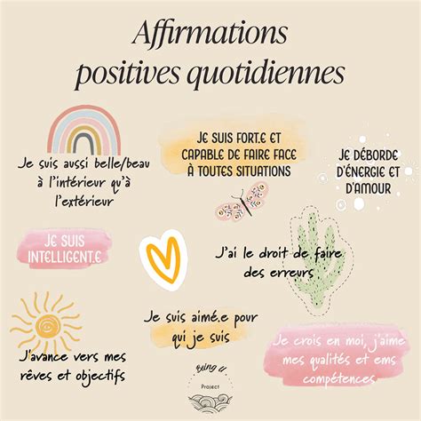 Kit D Affirmations Positives Enfant