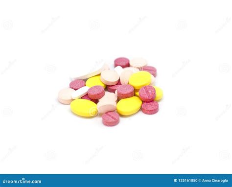 Píldoras Tabletas Y Cápsulas Farmacéuticas Clasificadas De La Medicina