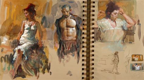 TRAILER The Artists Sketchbook Figures In Gouache Part 3 With
