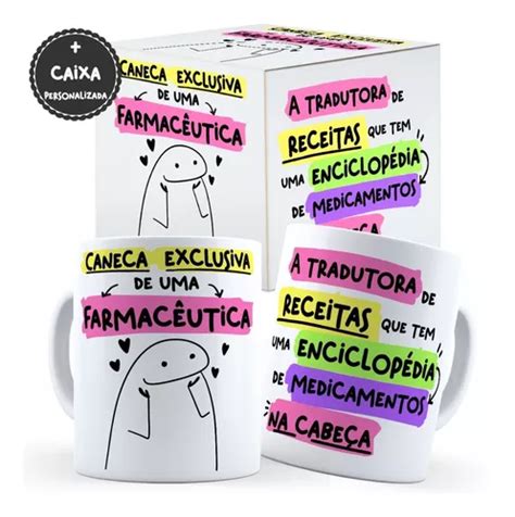 Caneca Profiss Es Farmac Utica Humor Flork Personalizada Parcelamento