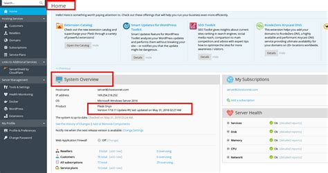 How To Find Plesk Control Panel Version HostOnNet