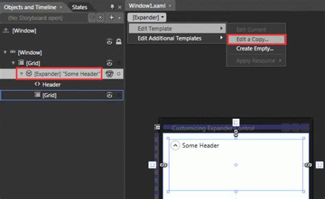 Customize Expander Control In WPF