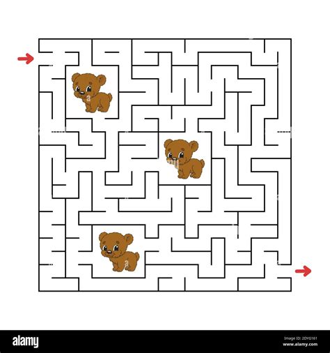 Lustiges Labyrinth Spiel für Kinder Puzzle für Kinder Cartoon Stil