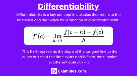 Unit Connecting Differentiability And Continuity Notes
