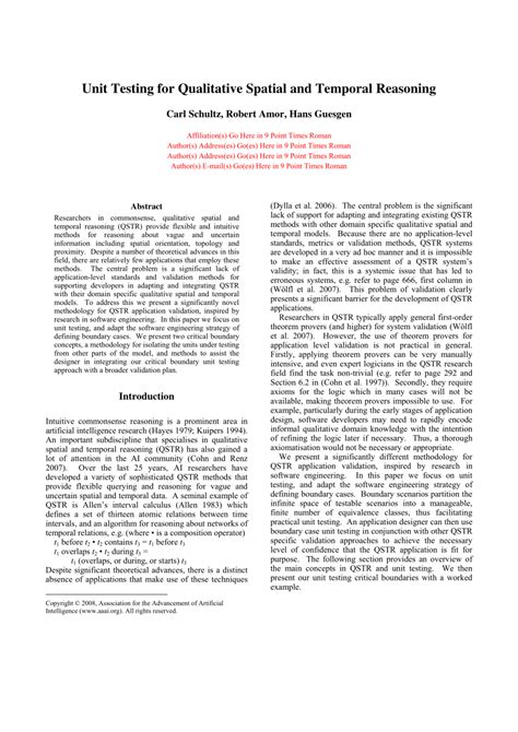 pdf unit testing for qualitative spatial and temporal reasoning