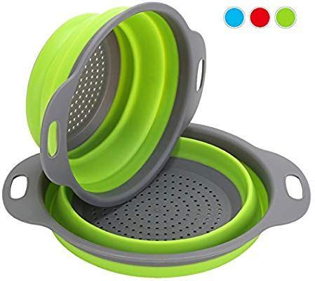 Passoire Pliable 2 PCS de filtre en silicone pour légumes ou fruits