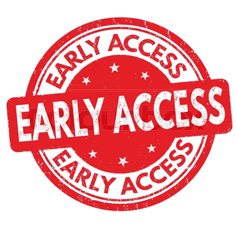 Early Access Grunge Rubber Stamp Stock Vector Colourbox