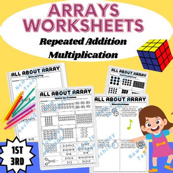 Arrays Worksheets Repeated Addition Multiplication Arrays Worksheets