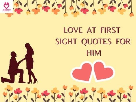 Love At First Sight Quotes Only For You JodiStory