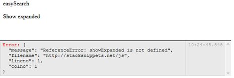 javascript referenceerror showexpanded is not defined but it cleary is stack overflow