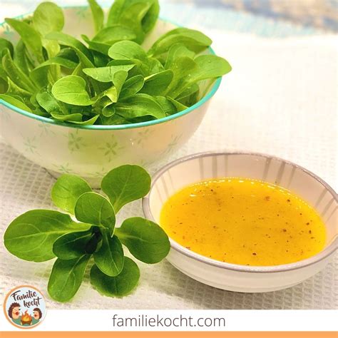 Selbstgemachtes Honig Senf Dressing Mit Feldsalat Vegan