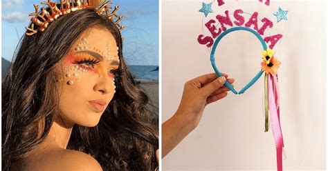 Tiaras Para Usar No Carnaval Como Fazer Tiaras Personalizadas Para