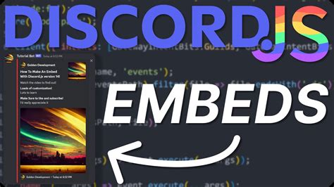 Code Your Own Discord Embeds Discord Js V14 2023 YouTube