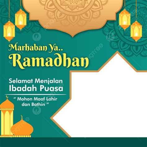 Marhaban Ya Ramadhan Twibbon PNG Twibon Marhaban Ya Ramadán Rápido