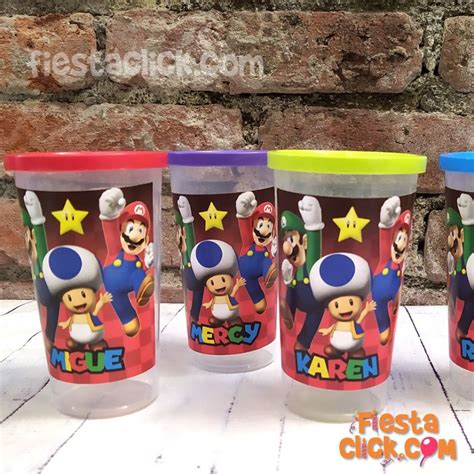Mario Bros Vaso Tapa 8