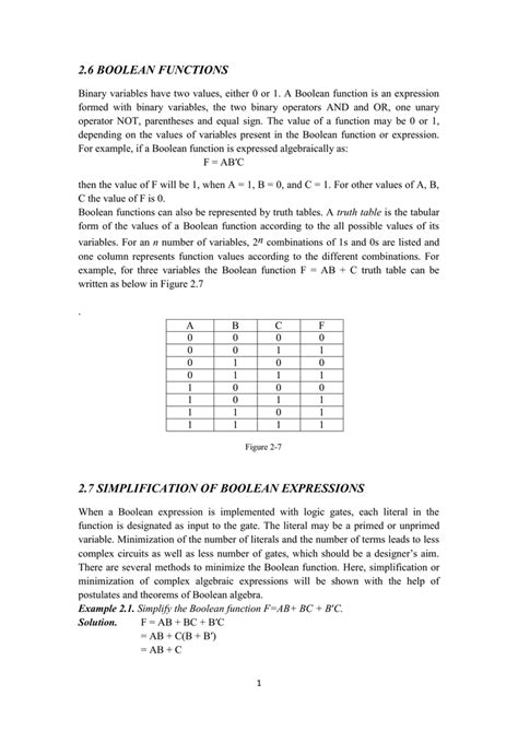 2 6 boolean functions