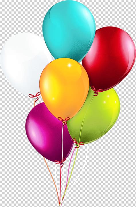Globo De Juguete Globo Fiesta Racimo Globos Acuarela Pintura Tinta