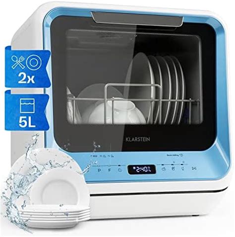 Klarstein Mini Lave Vaisselle De 2 Couvert Lave Vaisselles Silencieux