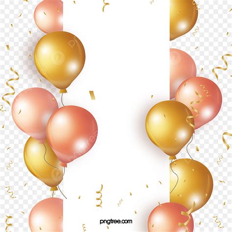 Creativos Globos Dorados Pintados A Mano Png Dibujos Globo De Champ N