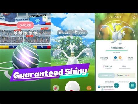 How To Get Guaranteed Shiny Reshiram In Pokemon Go Reshiram Shiny