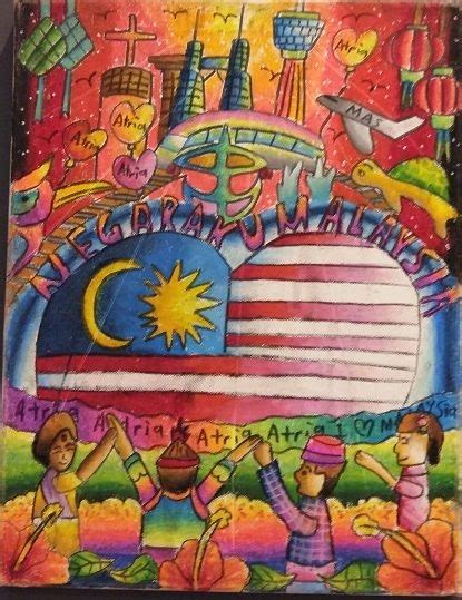 Lukisan Poster Kemerdekaan Tercantik Pendidikan Ideas Buku Mewarna