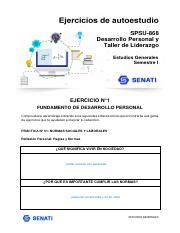 SPSU 868 EJERCICIO U001 Pdf SPSU 868 Desarrollo Personal Y Taller De