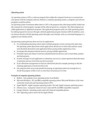 Operating System Pdf For Newbiew Want To PDF