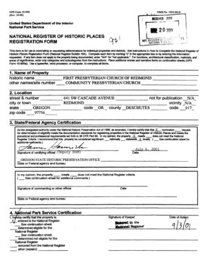 Fillable Online Pdfhost Focus Nps NPS Form 10 900 Rev Pdfhost Focus