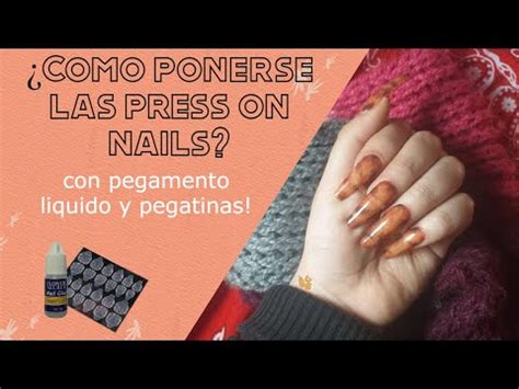 Cómo poner las uñas PRESS ON NAILS Tutorial con pegamento y