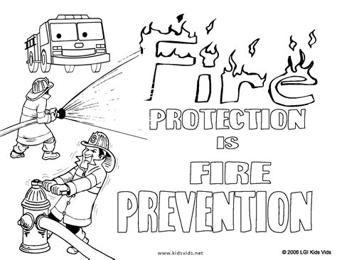 Fire Safety Printable Coloring Pages Free Coloring Pages Fire The