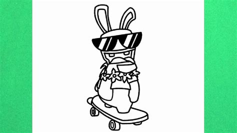 Como Dibujar A Rabbid Rider De Stumble Guys YouTube
