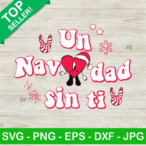 Una Navidad Sin Ti Christmas SVG Bad Heart Christmas Friends SVG Bad