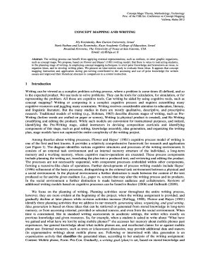 Fillable Online CONCEPT MAPPING AND WRITING Fax Email Print PdfFiller