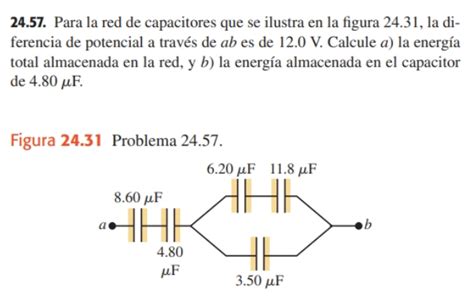 Para La Red De Capacitores Que Se Ilustra En La Figura 24 31 La Di