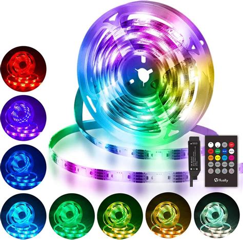 Hually Bande Led Usb M Ft Ruban Led Etanche Rgb Avec