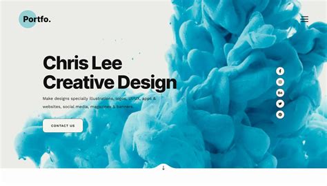 Portfo Creative Portfolio Website Free Figma Template