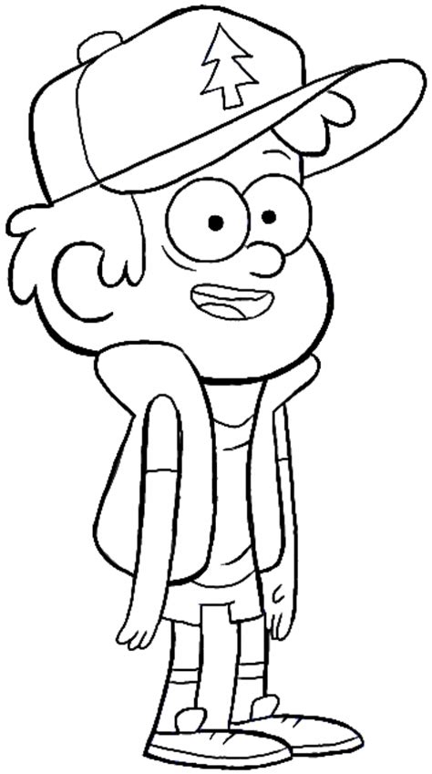 How To Draw Dipper Pines From Gravity Falls With Step By Step Drawing