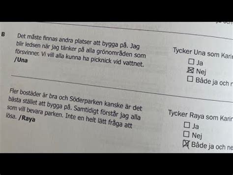 Sfi Kurs D 2013 Nationella prov Läsförståelse شرح واختيار الاجابة