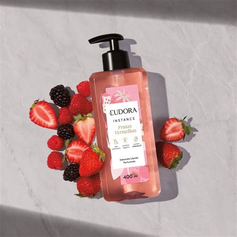 Sabonete Líquido Perfumado Instance Frutas Vermelhas 400ml Eudora