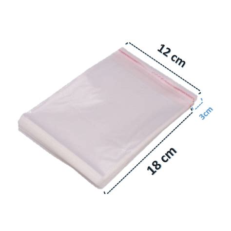 Saco Adesivado Saquinho Plástico Transparente 12x18 500 Unidades
