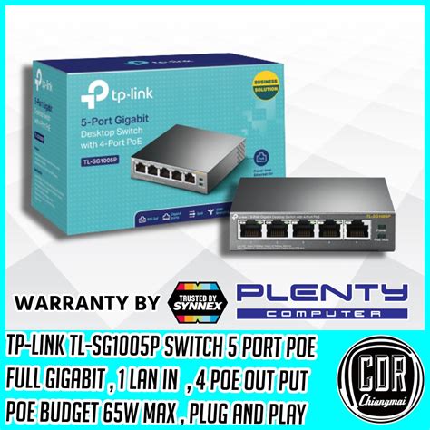 Switch Tp Link Port Gigabit Desktop With Port Poe Tl Sg P