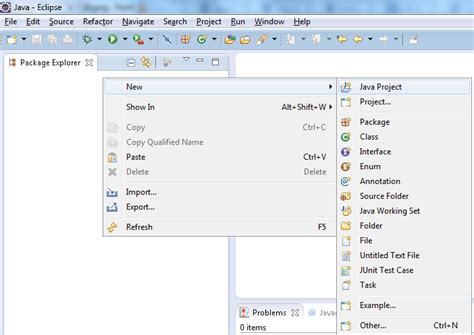 tutorial como criar um novo projeto java na ide eclipse