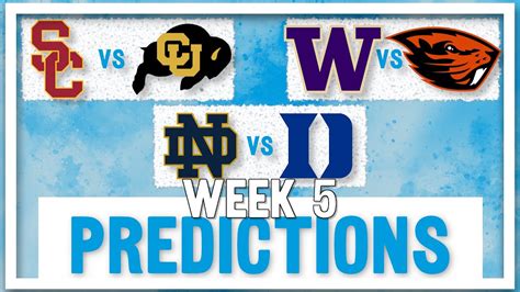 Ncaa Football Week Predictions The College Football Top