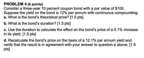 Solved Problem Points Consider A Three Year Percent Chegg